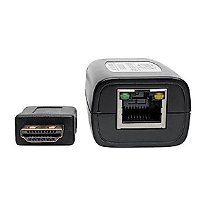 Tripp Lite HDMI Over Cat5 / Cat6 Extender, Receiver for Video and Audio 1920x1200 1080p at 60Hz(B126-1P0),Black