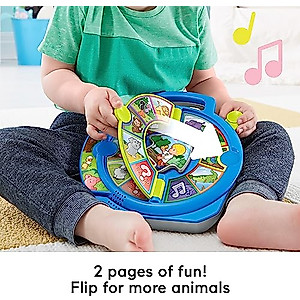 Fisher-Price Little People Toddler Learning Toy World of Animals See ‘N Say with Music and Sounds for Ages 18+ Months