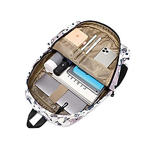 Teecho Girls Waterproof School Backpack Fashion 15.6" Laptop Backpack for Teenager Cat