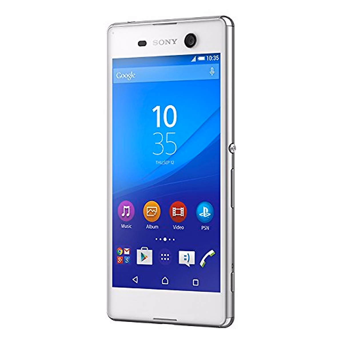 Sony Xperia M5 E5653 16GB 5-inch 4G LTE Factory Unlocked (WHITE) - International Stock No Warranty