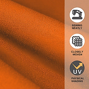 EliteShade USA 9FT Patio Umbrella Replacement Covers 8 Ribs Market Umbrella Canopy Cover (CANOPY ONLY) (Orange)