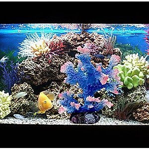 Besimple Aquarium Coral Ornament, Polyresin Coral Decor for Fish Tank Decoration Aquarium Landscape