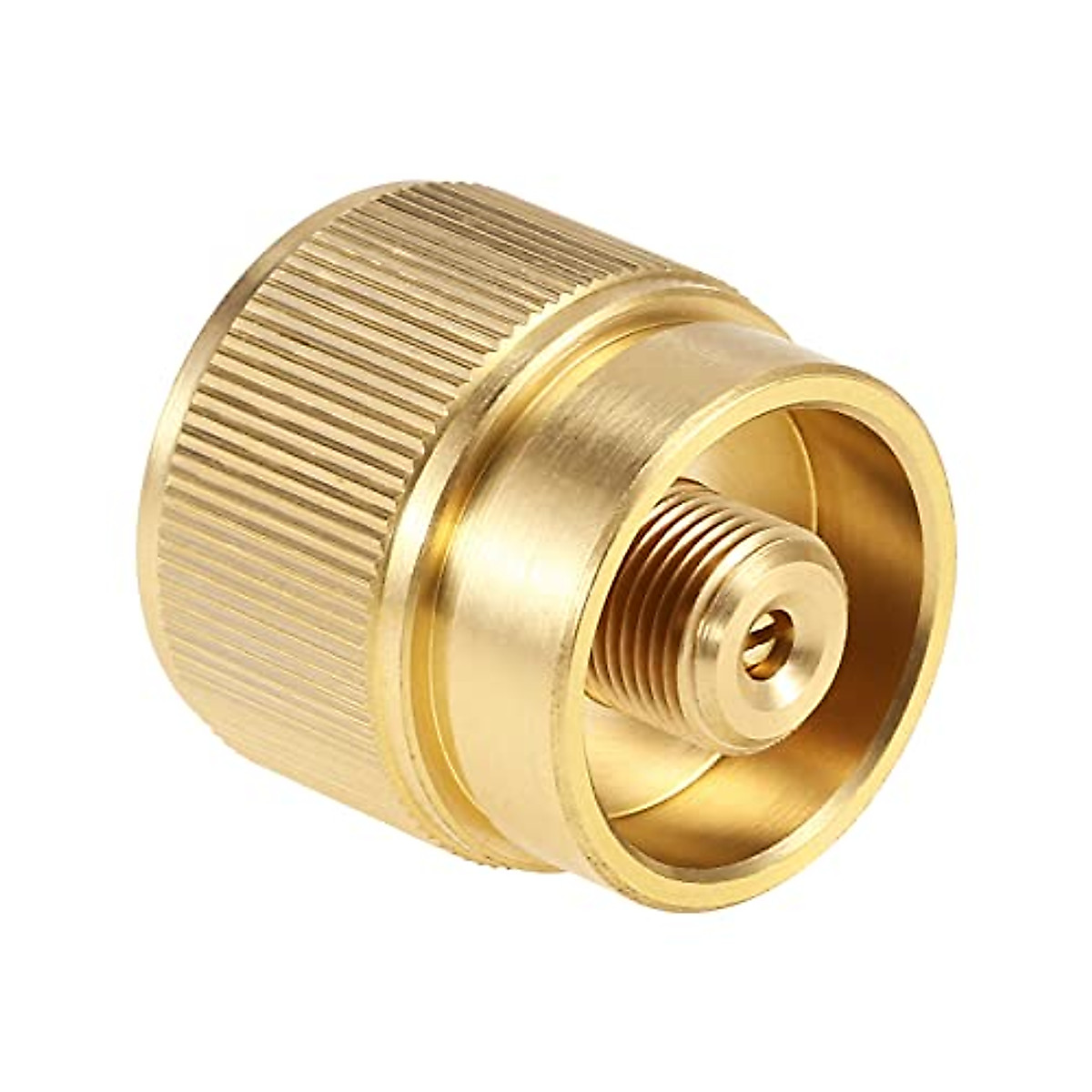 Hooshing Propane Camping Stove Adapter 1LB Propane Small Tank Input EN417 Lindal Valve Output Cylinder LPG Canister Adapter for Outdoor Camping