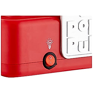 Great Northern Popcorn Company Pop Pup Countertop Popcorn Machine – Tabletop Popper Makes 1 Gallon – 2.5-Ounce Kettle, Catch Tray Warming Light & Scoop, Red (6074)