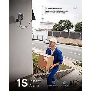 IHOXTX Security Cameras Wireless Outdoor, Flood Light Solar Cameras for Home Security, Home Camera with Color Night Vision, PIR Detection, 2-Way Talk, IP66 Waterproof, SD Card/Cloud Storage (Gray)