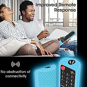 Remote Protective Case Covers,Shockproof Silicone Remote Bumper Back Cover,Remote Holder Skin Sleeve Accessories,fit Samsung BN59-01315A BN59-01199F AA59-00666A BN59-01301A Remote Control-Glowblue