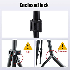 QISHI YUHUA Wig Stand Tripod with Non-Slip Base Adjustable Mannequin Head Stand with Hook Heavy Duty Manikin Head Tripod