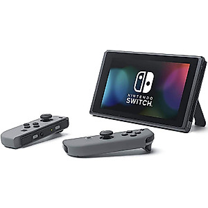 GALLIUMPI Newest Nintendo Switch 32GB Console with Gray Joy-Con, 6.2" Multi-Touch 1280x720 Display, WiFi, Bluetooth, HDMI Deluxe 13-in-1 Bundle