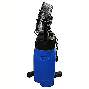 Ventamatic CDMP 1420BLU 14" Premium Misting Fan, 20 Gal Cooler, Blue/Black