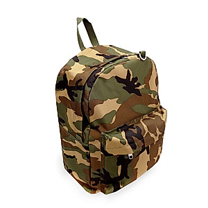 Everest Classic Woodland Camo Backpack, Camouflage, One Size