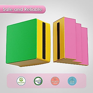 YMYMGGI Foam Climbing Blocks for Toddlers, 9 Pieces Soft Climbing Toys, Crawl and Climb Foam Playset with Stair and Slide, Indoor Climber Activity Playground for Kids(Colorful)