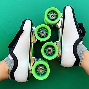 Bont Skates - Zeus Roller Skate Speed Plate - 7 Degree Action No Toe Stop Quick Release Clip Axles - 6061 Aluminum - Pair (165mm)