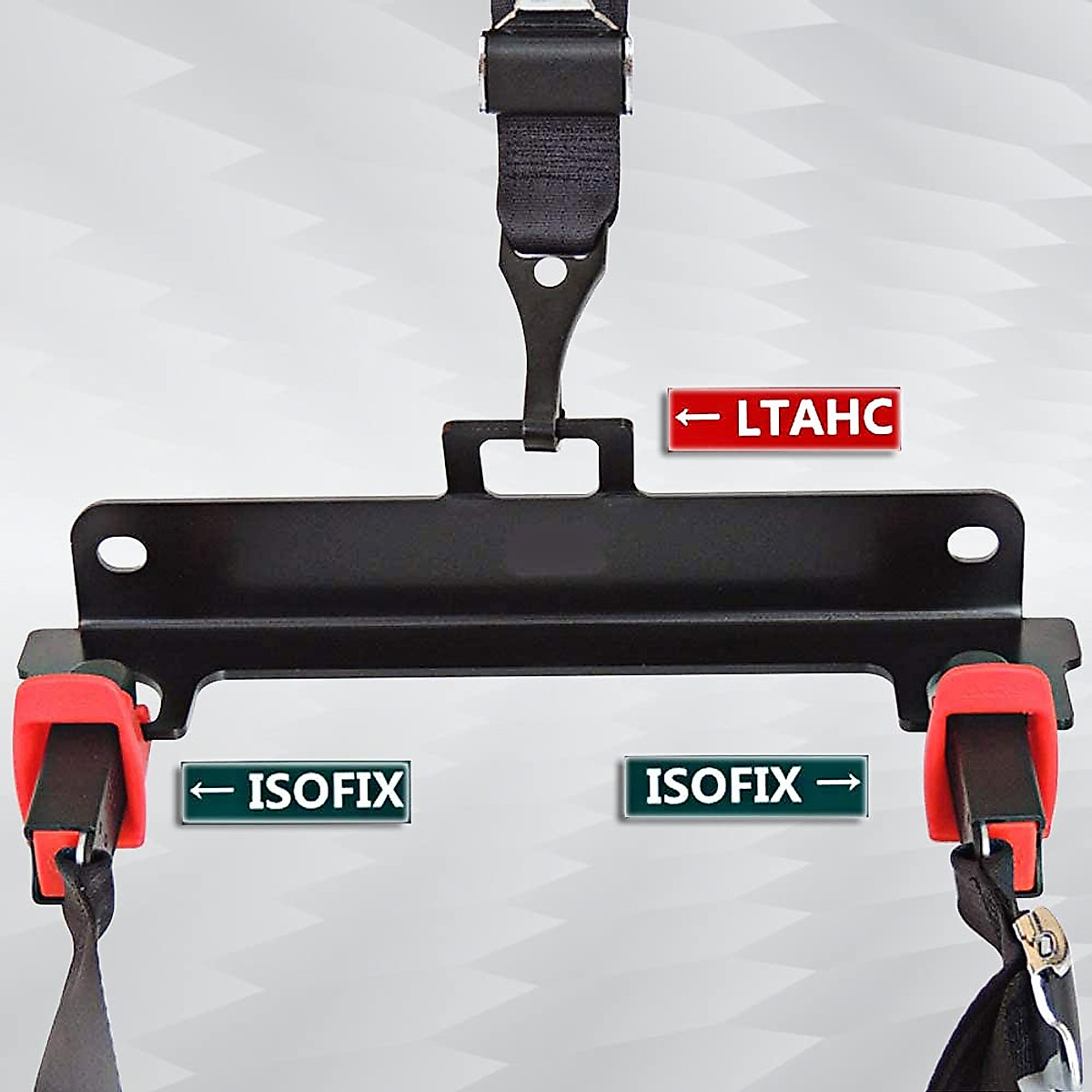 Samman Child Safety Seat Belt Bracket Mount Base ISOFIX Latch Interface Mount Bracket Universal Car Child Seat Restraint Anchor Mounting Kit Fitting ISOFIX Latch Compatible with Ford Focus