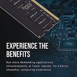 PNY Performance 8GB DDR4 2400MHz (PC4-19200) CL17 1.2V Notebook/Laptop (SODIMM) Computer Memory – MN8GSD42400