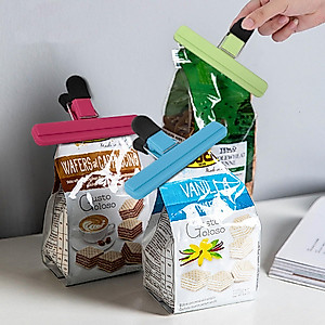 Beatcreat 9 Pack Chip Bag Clip,Food Bag clip,Food Bag Clips Sealing Clips,Snack Clips,Sclips,Chip clip,Kitchen Clips,Food storage,organization storage