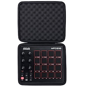 co2CREA Hard Travel Case replacement for Akai Professional MPD218 | MIDI Drum Pad Controller