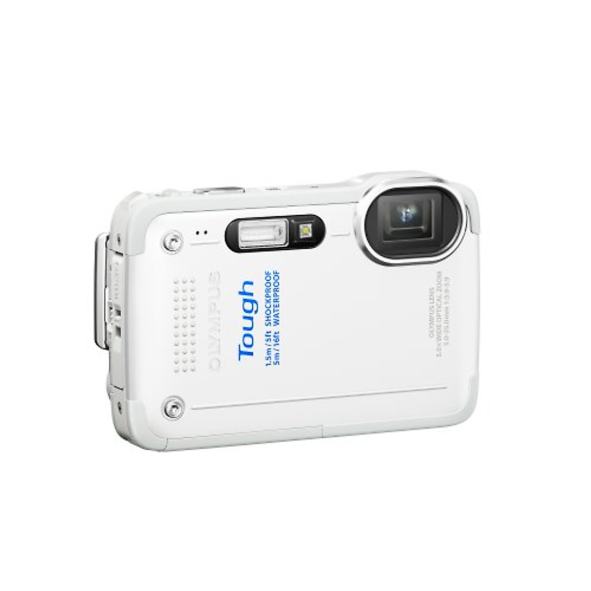 Olympus Stylus TG-630 iHS Digital Camera with 5x Optical Zoom and 3-Inch LCD (White) (Old Model)