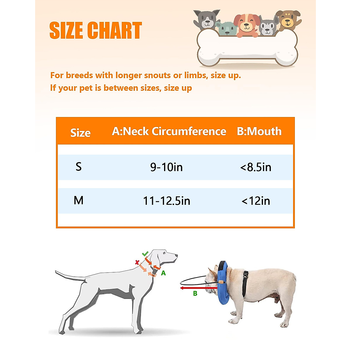 Blind Dog Bumper Halo,Harness Guiding Device for Blind Dog,Pet Anti-Collision Ring for Protective&Build Confidence,Blind Dog Accessories