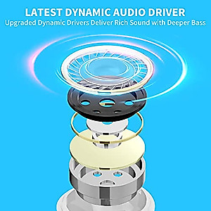 Wireless Earbuds for Galaxy S23 S22 Ultra 5G, Noise Cancelling Touch Control True TWS Headphones Bluetooth 5.3 HiFi Stereo Earphone with Mic Sweatproof Sport for iPhone 14 13 Pro Samsung S21 Z Fold4 3