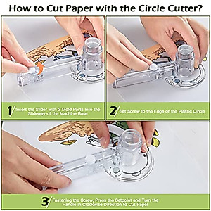 Aiment Button Maker Machine Multiple Sizes 600Pcs, Photo Pin Badge Maker 1+1.25+2.25 inch for Kids, Button Press Machine with 600 Sets Button Making Supplies & Cutter & Magic Book (Green, 25/32/58mm)