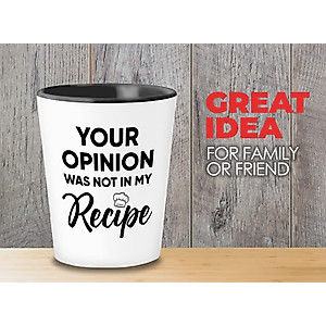 Bubble Hugs Chef Shot Glass 1.5oz - Okie Dokie Artichokie - Funny Cute Artichoke Healthy Food Pun Cook Recipes Vegetables Pizza Veggie Delicious