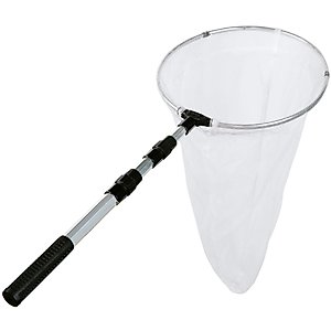 RESTCLOUD Butterfly Net with 12" Ring, 24" Net Depth, Handle Extends to 36 Inches (12" Ring, 36" Handle)