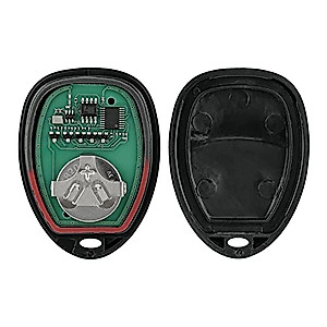 Keyless Remote Start Car Key Fob with Ignition Key fits Chevy Silverado Traverse Avalanche Equinox Express/GMC Acadia Savana Sierra/Pontiac Torrent/Saturn Vue OUC60270,OUC60221 (Pack of 2)