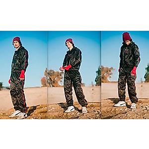 Jayefo Sauna Sweat Suit For Men & Women Boxing MMA Fitness Weight Loss With Hood (L)