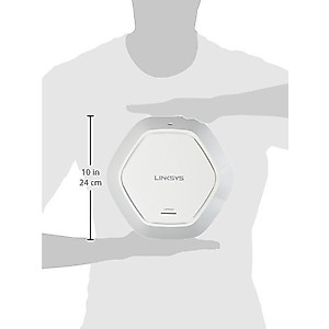 Linksys LAPN300: Wireless Business Access Point, Wi-Fi, Single Band 2.4 GHz N300, PoE, Range Extension via WDS and Workgroup Bridge (White)