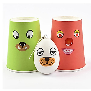 Lependor Black White Eye Stickers Labels -2000 Pcs Per Roll