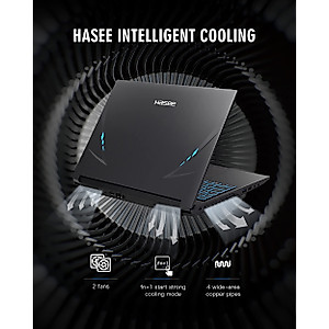 Hasee Z8 (15.6'', i7-11800H, RTX3060), Gaming Laptop, i7-11800H 4.6GHz, 16G DDR4 RAM, 512G NVMe PCIe4.0 SSD, RTX3060 6G GDDR6, 15.6'' 144Hz 1920x1080 FHD IPS Display, RGB KB, WF, BT, Win11, Ore Black
