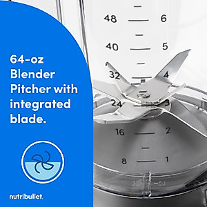 nutribullet SmartSense Blender Combo, 5-speed blender, 1400 Watt Matte White