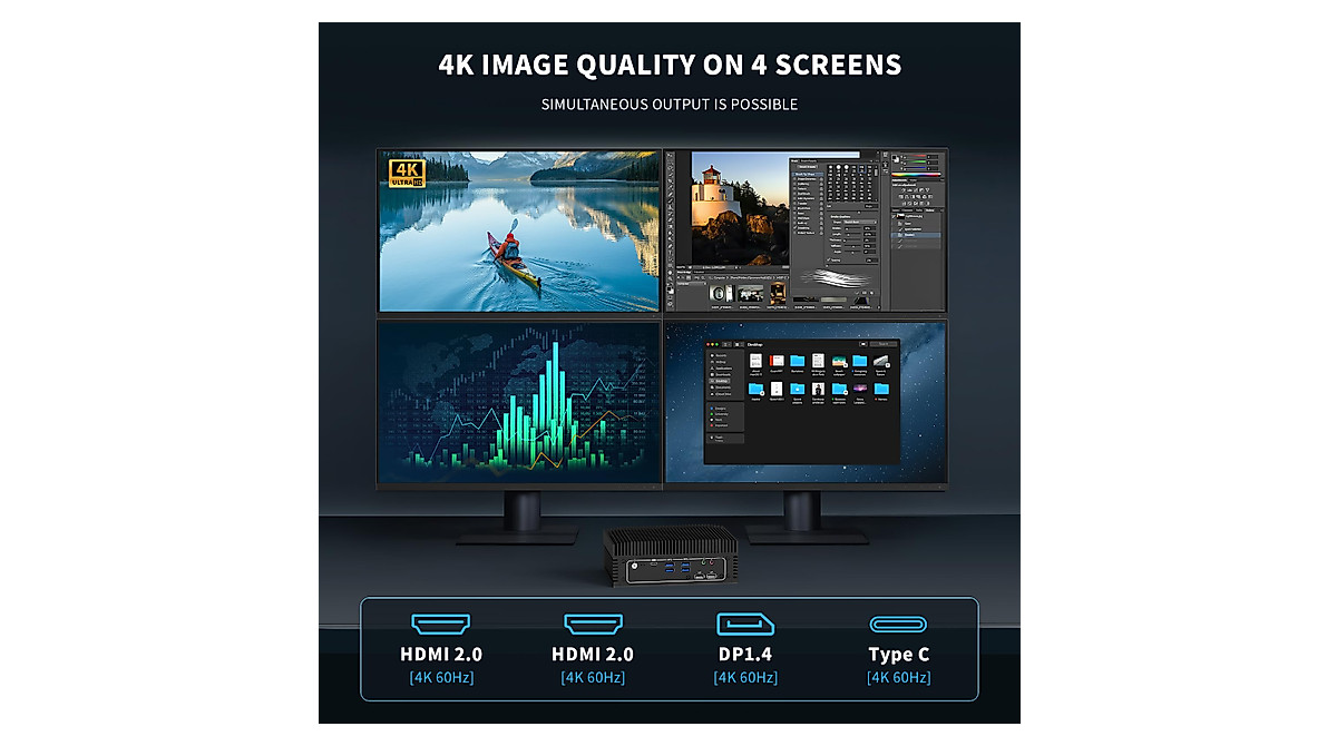 Powerful Fanless i5 Mini PC with Thunderbolt 4