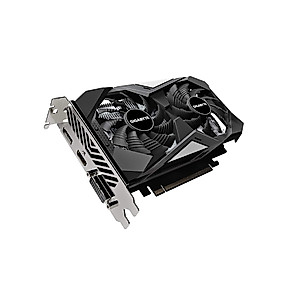 Gigabyte GeForce GTX 1650 D6 WINDFORCE OC 4G (rev. 2.0) Graphics Card, 172mm Compact Size, 4GB 128-Bit GDDR6, GV-N1656WF2OC-4GD REV2.0 Video Card