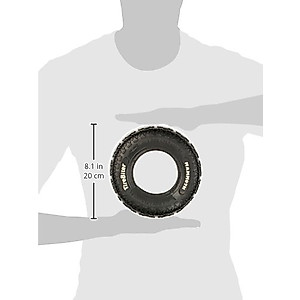 Mammoth TireBiter Originals - Natural Rubber Dog Toys - Dog Toys for Extra Long Interactive Play - Strong Chewer Toys for Dogs - Medium, 8”