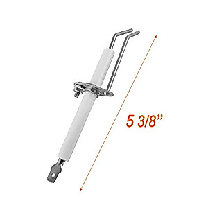 BBQ Future Grill Ignitor Electrode Kit for Viking 008091-000, 1-Pack Ceramic Ignition Electrode Come with Nuts and Bolts, 5 3/8"