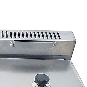 2 Pan 6L Pans Gas Deep Fryer Countertop, Commercial Food Warmer Heater Stainless Steel Buffet Countertop Heating Pot Steamer Soup Warmer for Catering and Restaurant