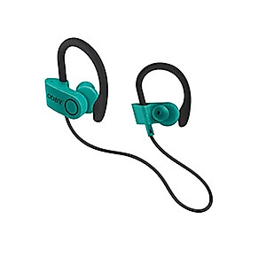 Coby Bluetooth Headphones, Running Headphones w/5 Hrs Playtime, Wireless Sports Earphones Sweatproof Earbuds in-Ear for Workout, Gym, w/Microphone (Turquoise)