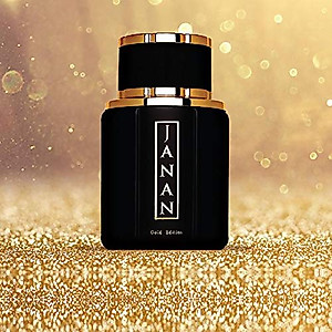 IMOSTY Junaid Jamshed Janan Gold for Men EDP - Eau De Parfum 100ML (3.4oz) | Arabian Perfumery | Fragrance with Citrusy Top Notes of Bergamot Over Base Notes of Musk & Amber | Everyday Essential