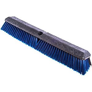 SPARTA Flo-Pac Plastic Broom Head, Omni Sweep for Cleaning, 24 Inches, Black