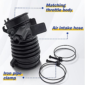 Air Cleaner Intake Hose Tube with Clamps for 2012-2015 Honda Civic 1.8L/ 2013-2015 Acura Ilx 2.0L 17225-R1A-A01