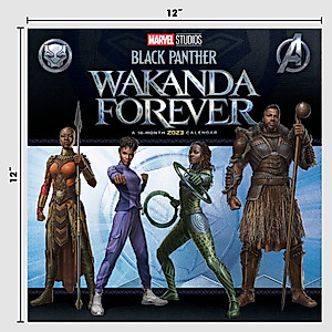 2023 Marvel Black Panther: Wakanda Forever Wall Calendar