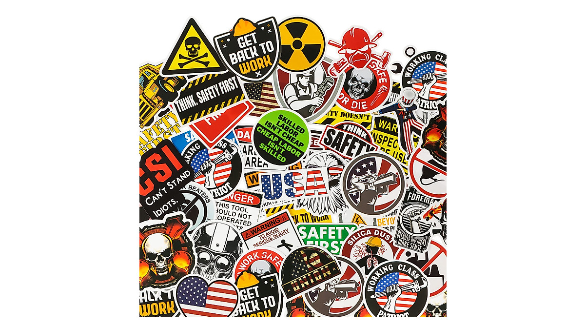 Funny Hard Hat Stickers - Add Humor to Your Workday