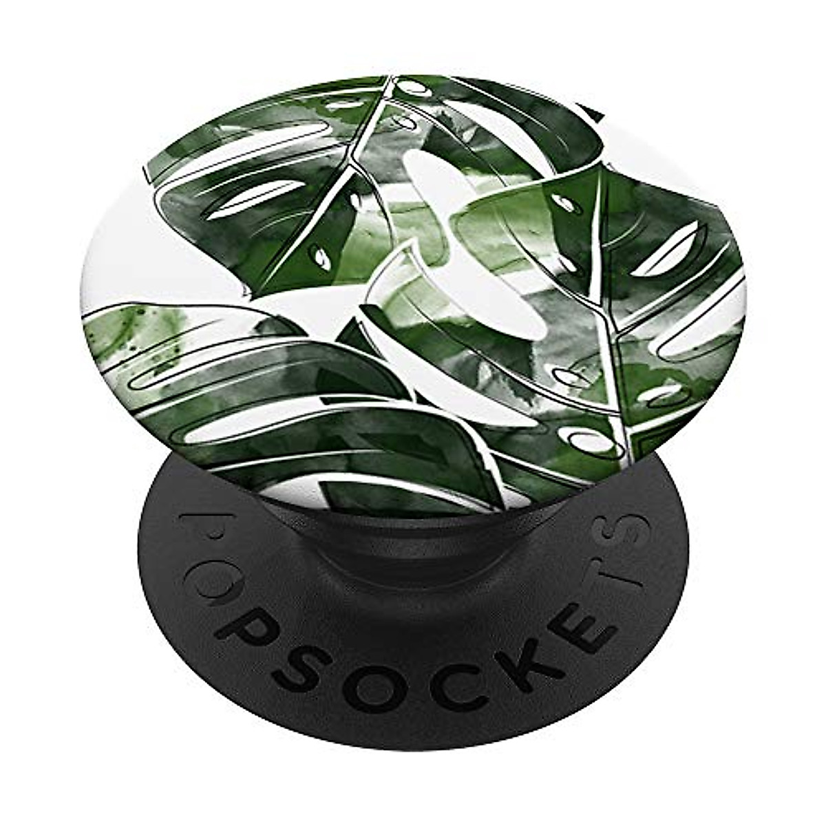 NEW Monstera Variegata Deliciosa Leaf Swiss Cheese Plant PopSockets Swappable PopGrip