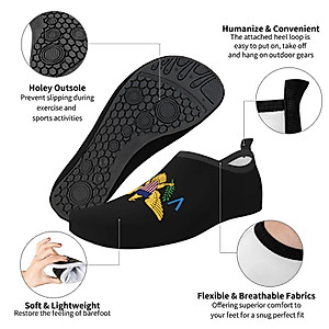 Us Virgin Islands Flag Water Shoes Outdoor Exercise Aqua Socks Adult Water Shoes Necessities for Men Women Water Games
