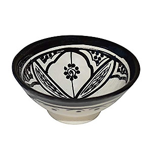 Ceramic Bowls Moroccan Handmade Serving Set of 4 Small Exquisite Pieces With Vivid Colors