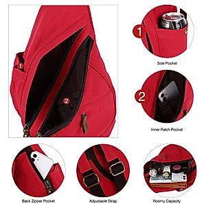 HUXFAM Small Sling Crossbody Backpack Multipurpose Casual Daypack Backpacks Outdoor Cycling Hiking Travel