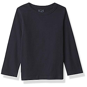The Children's Place baby boys and Toddler Uniform Basic Layering Tee T Shirt, New Navy, 2T US