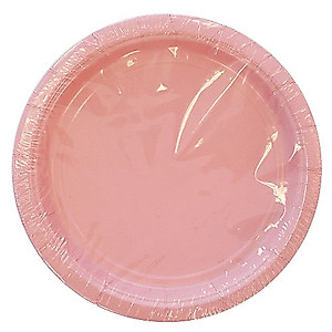 Party Dimensions 24 Count Paper Plate, 7-Inch, Pink