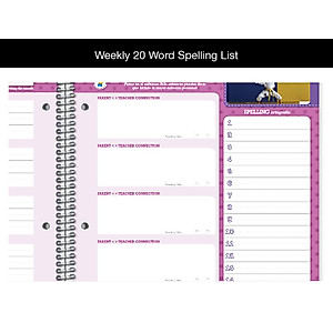 Dated Primary Student School Planner 2023-2024 Academic School Year, Large (8.5" by 11") Block Style Datebook with Engage Cover